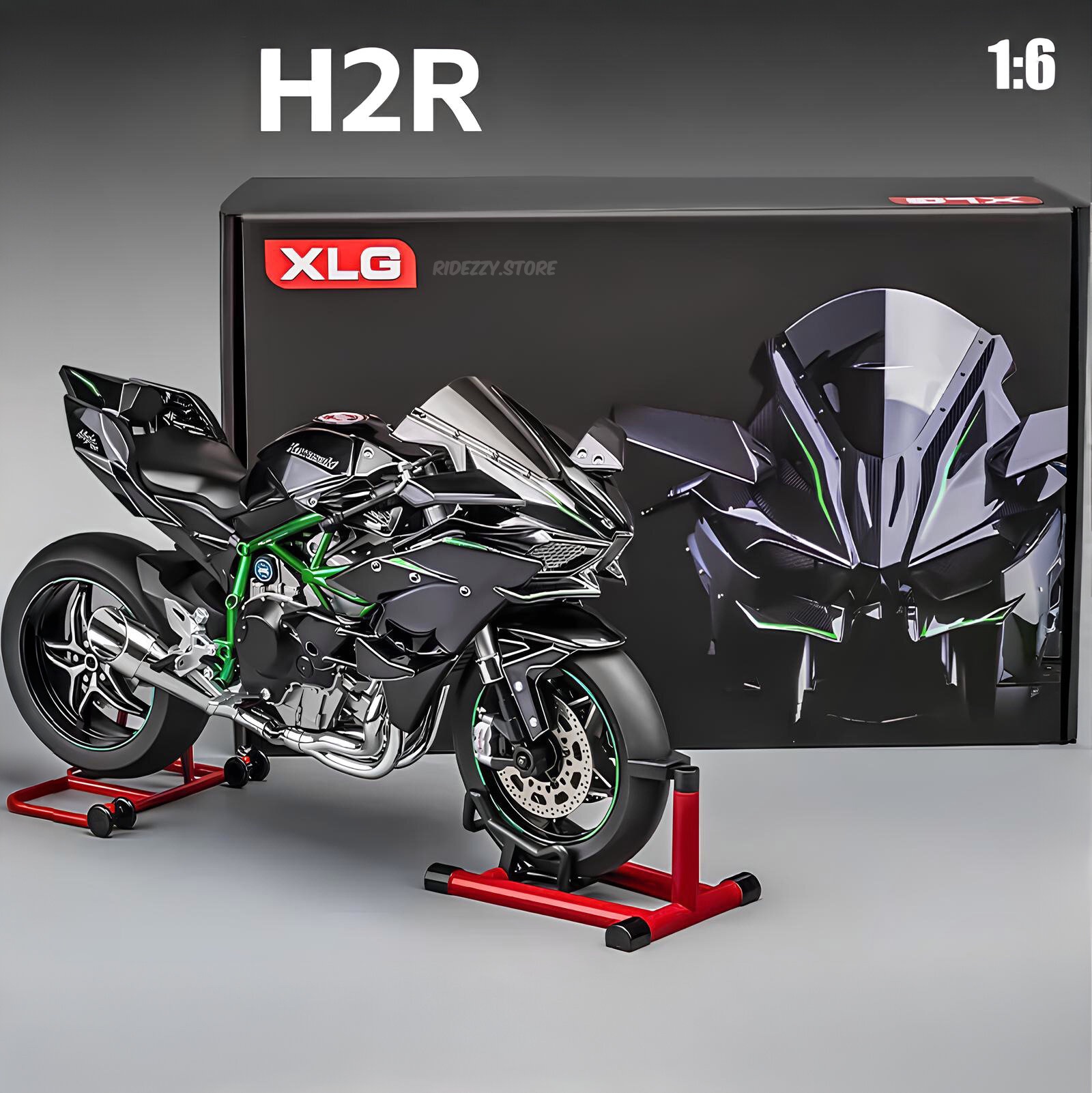 XLG™ 1:6 Kawasaki H2R Sound & Mist Model - GUNDAM HOUSE - ផ្ទះ GUNDAM